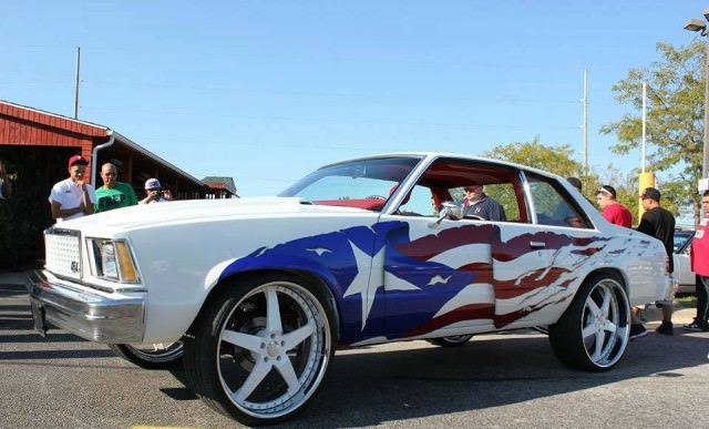 1981 CHEVY MALIBU ON 24's - Big Rims - Custom Wheels