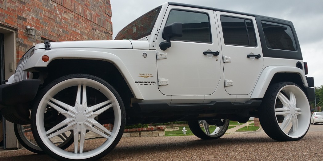 2012 Jeep Wrangler on 28's - Big Rims - Custom Wheels