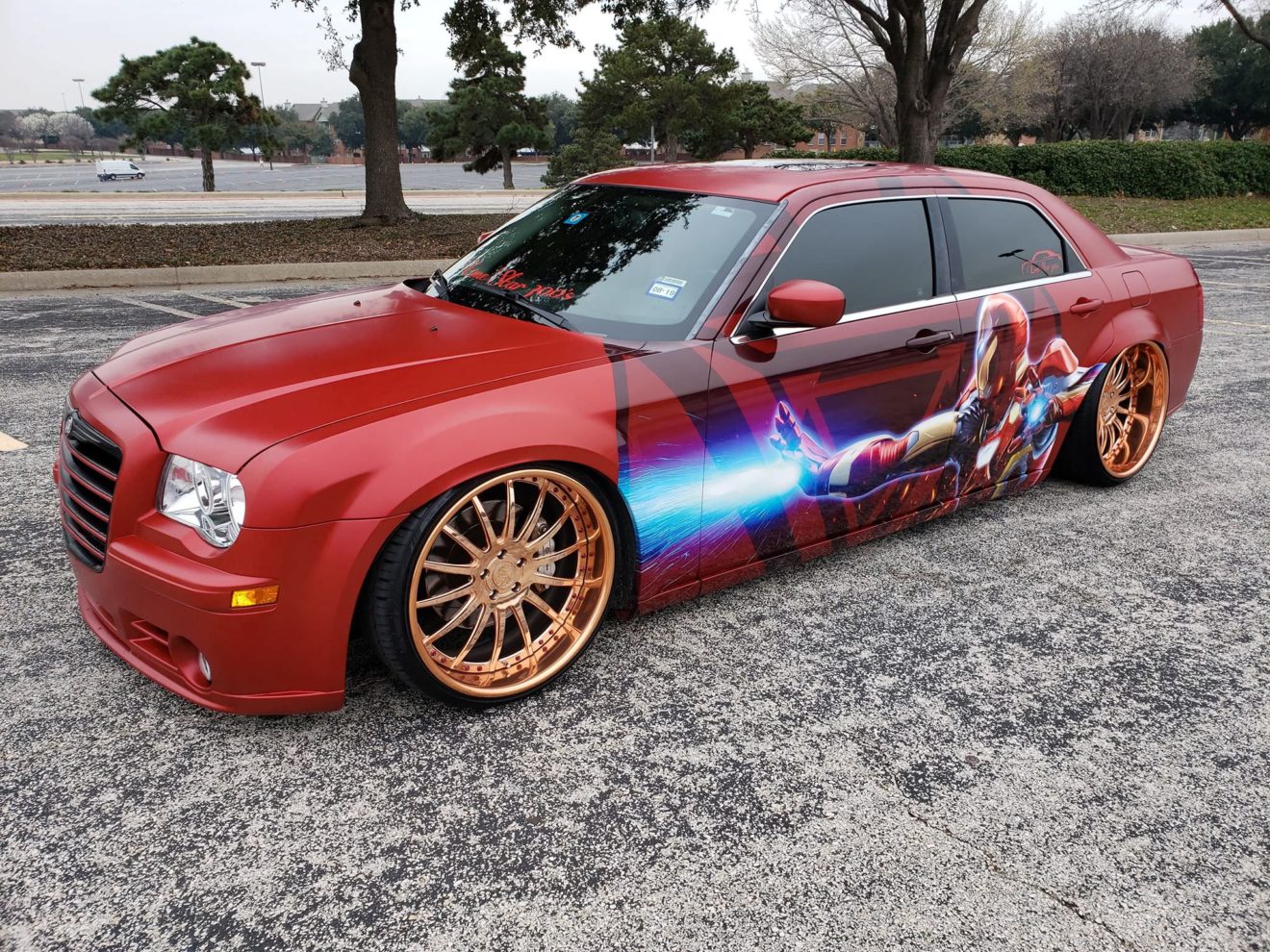 Outrageous Super Hero Wrap - Chrysler 300 Staggered Wheels - Big Rims ...