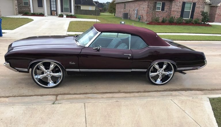 Nasty Vert 1971 Oldsmobile Cutlass on 24" Wheels - Big Rims - Custom Wheels
