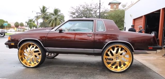 1988 Oldsmobile Cutlass on 30 inch Rucci Wheels - Big Rims - Custom Wheels
