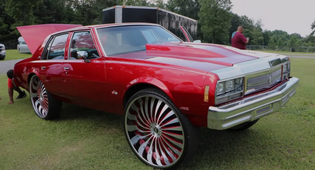Candy Red 79 Chevy Impala on 30 inch. Leather Interior, Burnout Video ...