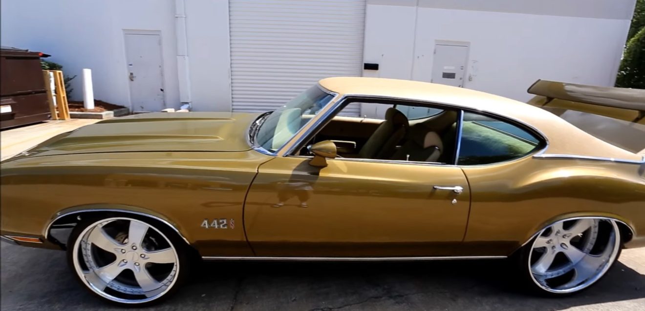 The Old School Oldsmobile 442 Coupe on 22/24" Wheels (See the HD Video ...